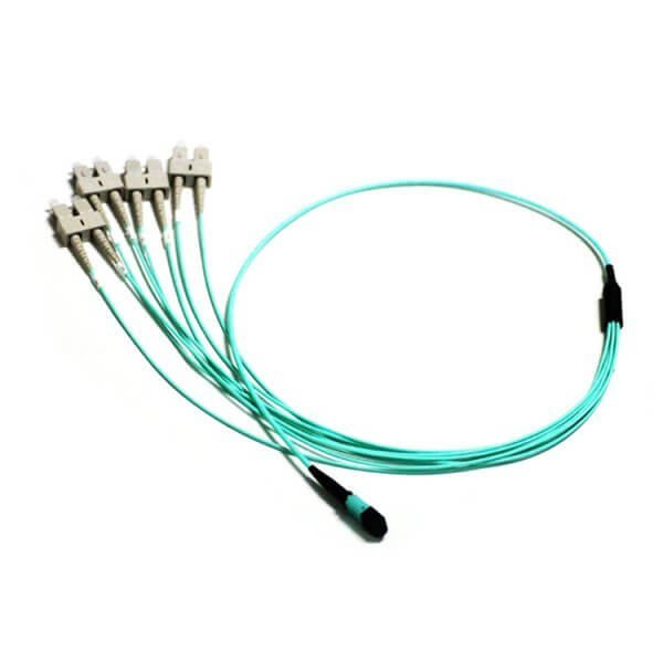 MPO Breakout Cable Connector MPO to LC SC Duplex Simplex