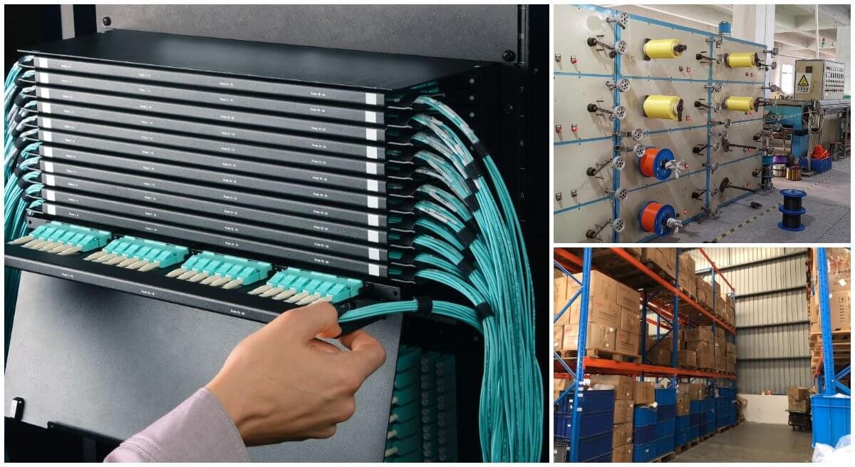 MPO Breakout Cable Connector MPO to LC SC Duplex Simplex